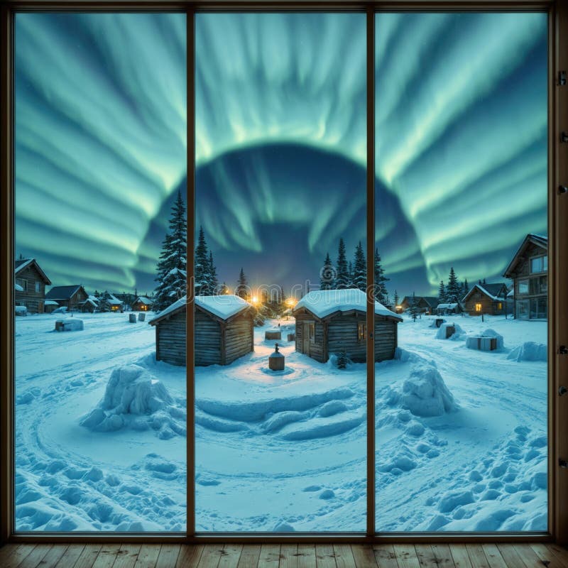 Fantastic View from the Window . AI Generated Stock Illustration ...