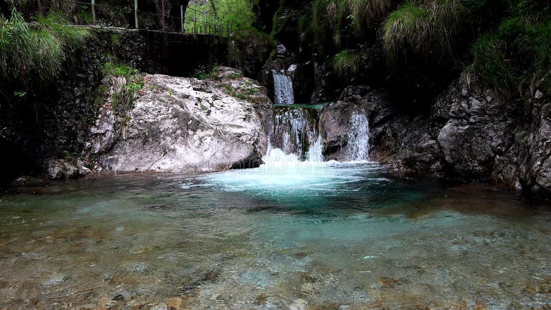 Fantastic Waterfall in the Vertova Valley Stock Video - Video of ...