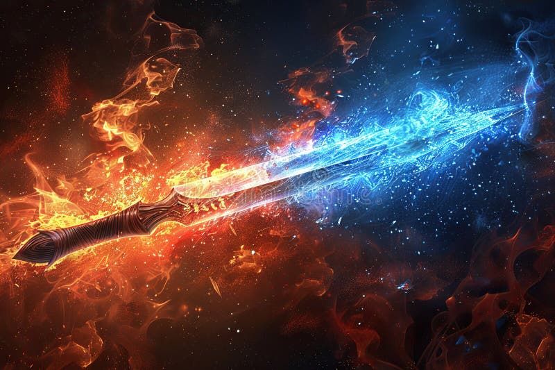 A Fantastic Weapon Royal Sword with Beautiful Handle and Blade Stock ...