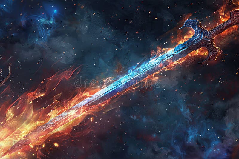 A Fantastic Weapon Royal Sword with Beautiful Handle and Blade Stock ...