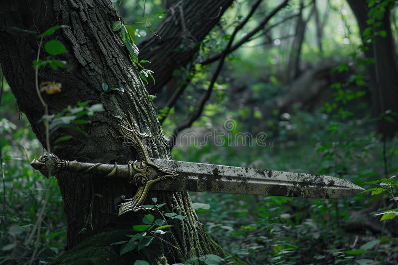 A Fantastic Weapon Royal Sword with Beautiful Handle and Blade Stock ...