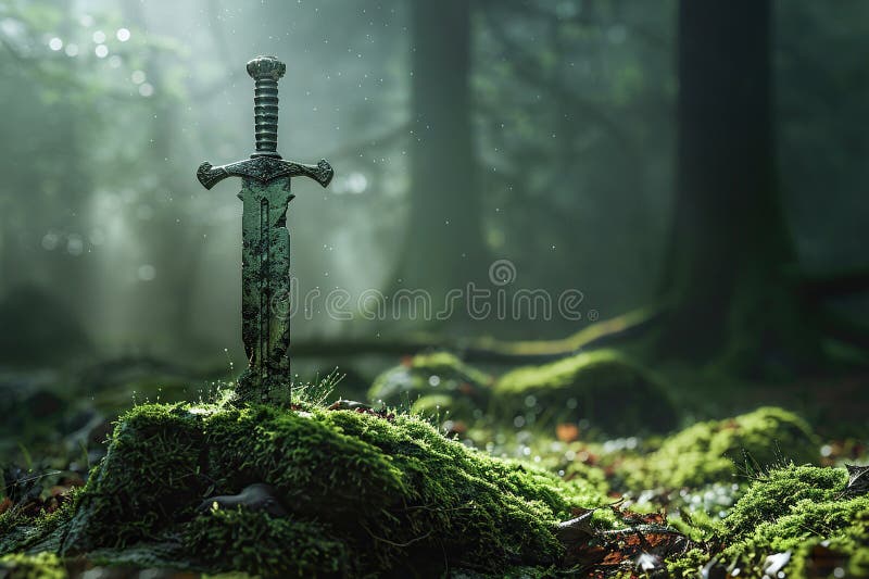 A Fantastic Weapon Royal Sword with Beautiful Handle and Blade Stock ...