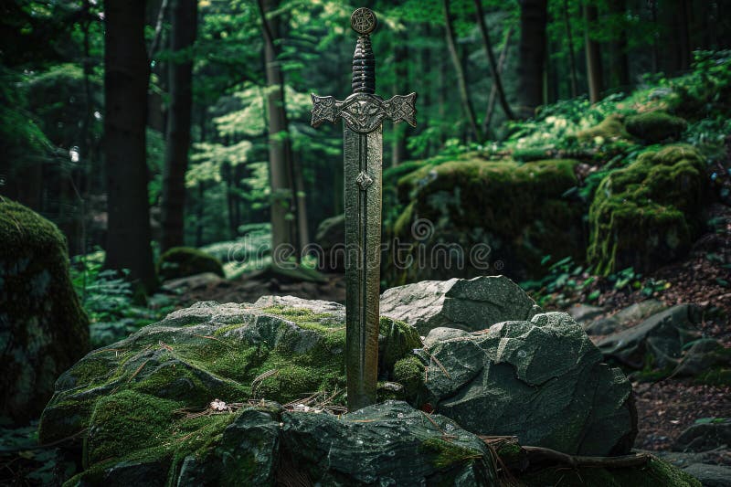 A Fantastic Weapon Royal Sword with Beautiful Handle and Blade Stock ...