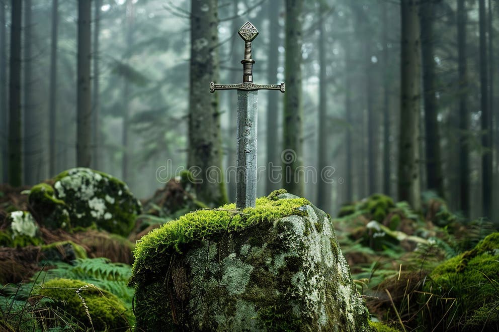 A Fantastic Weapon Royal Sword with Beautiful Handle and Blade Stock ...