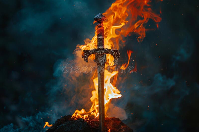 Fantastic Weapon Royal Sword with Handle and Sharp Blade Stock ...