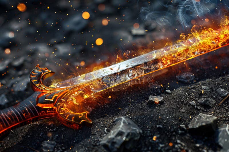 Fantastic Weapon Royal Sword with Handle and Sharp Blade Stock ...