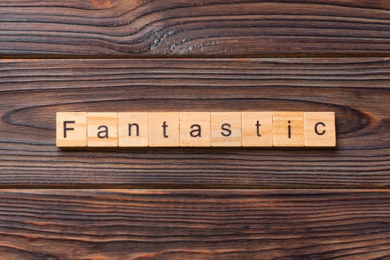 Fantastic Word Abstract in Wood Type Stock Photo - Image of block ...