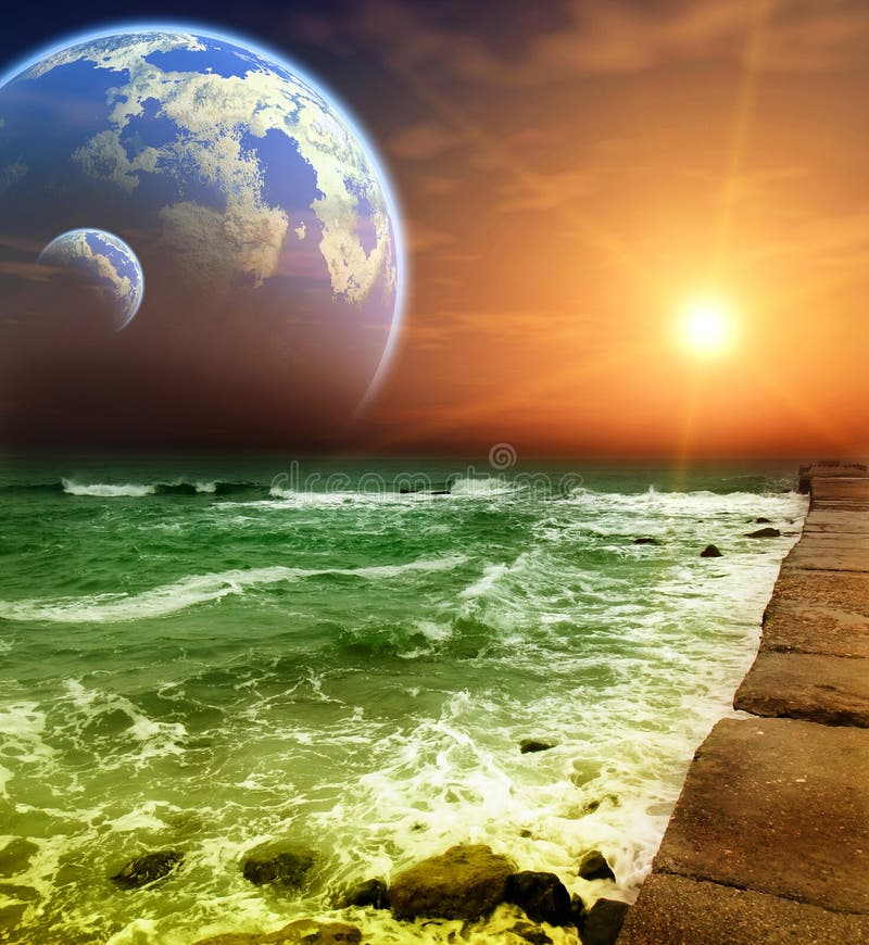 Fantastic worlds stock image. Image of area, mondial - 62026671