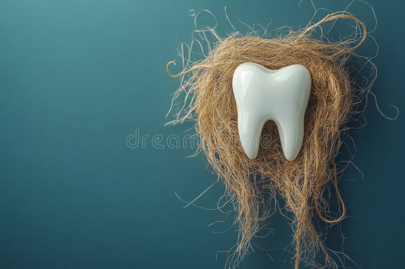 Fantastical Assembly of a Tooth Enveloped by Twining Roots Stock Photo ...