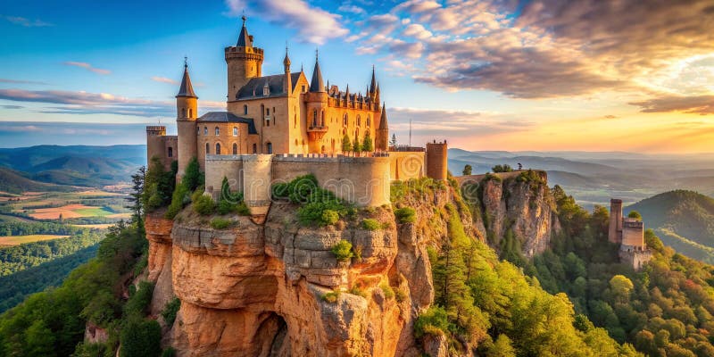 A Fantastical Castle Constructed from Sandstone Located on the Edge of ...