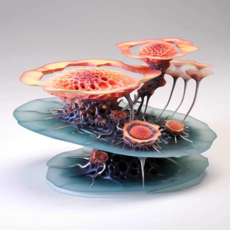 Fantastical 3d Cell Models: Seapunk, Reefwave, and Eccentric Sculptures ...