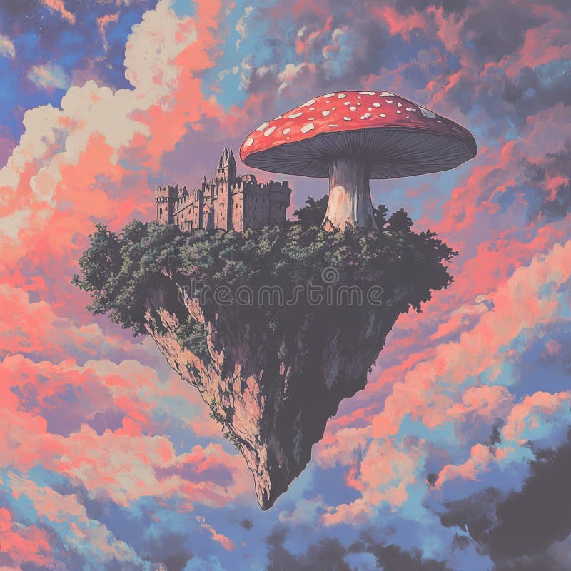 Fantastical Floating Island Settlement Stock Photos - Free & Royalty ...