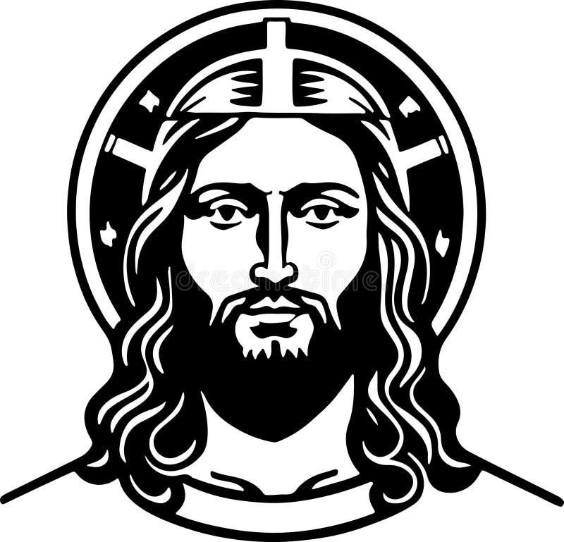 Fantastical Lovely Holy Christ Emblem Vector Art Stock Vector ...