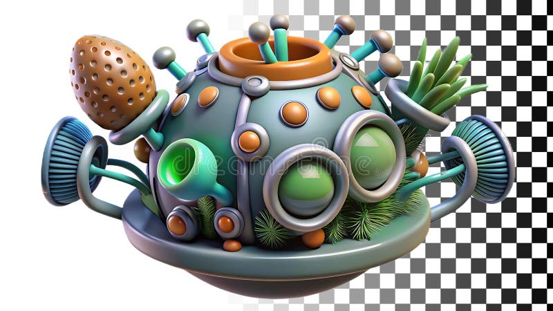 Steampunk Inspired Teapot or Machine Contraption with Gears and Gauges ...