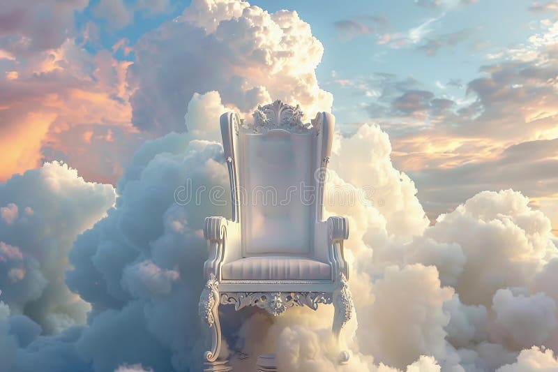 Fantastically Throne of Power of King or Queen in Throne Room Stock ...