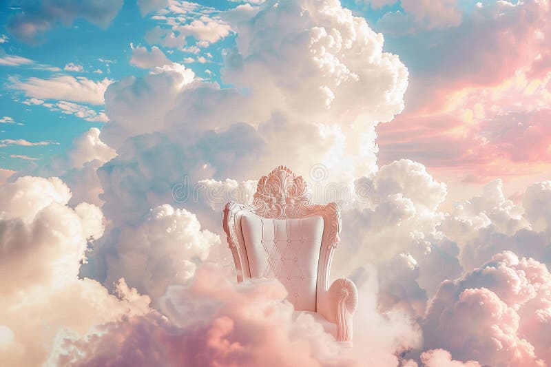 Fantastically Throne of Power of King or Queen in Throne Room Stock ...