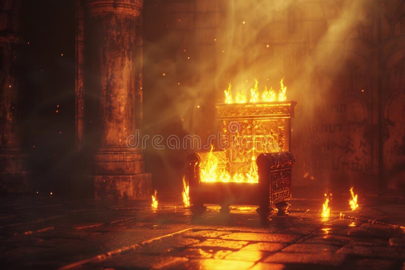 Fantastically Throne of Power of King or Queen in Throne Room Stock ...