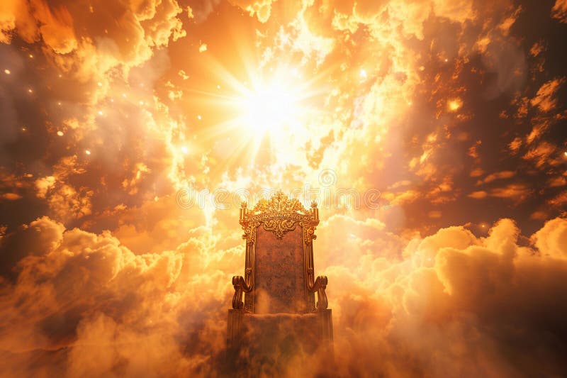 Fantastically Throne of Power of King or Queen in Throne Room Stock ...