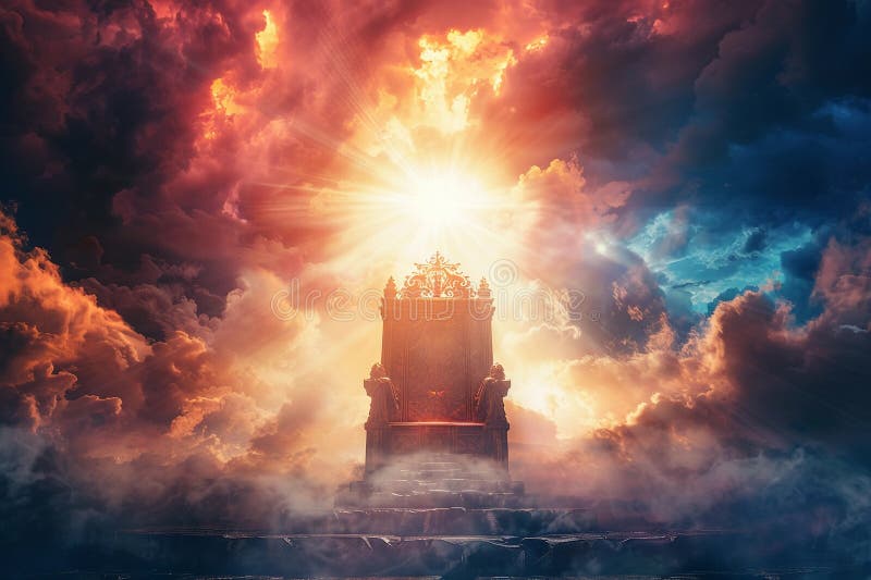 Fantastically Throne of Power of King or Queen in Throne Room Stock ...