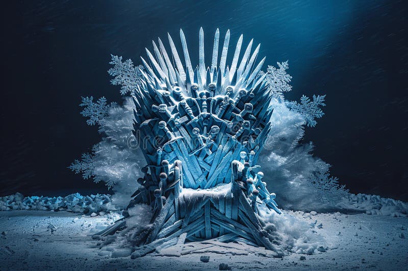 Fantastically Throne of Power of King or Queen in Throne Room Stock ...