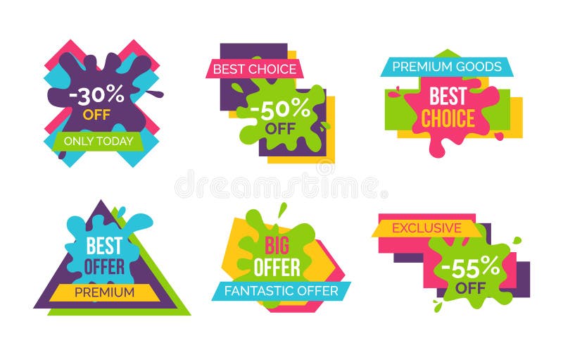 Fantastisches Angebot-erstklassige Waren-Vektor-Illustration Vektor ...