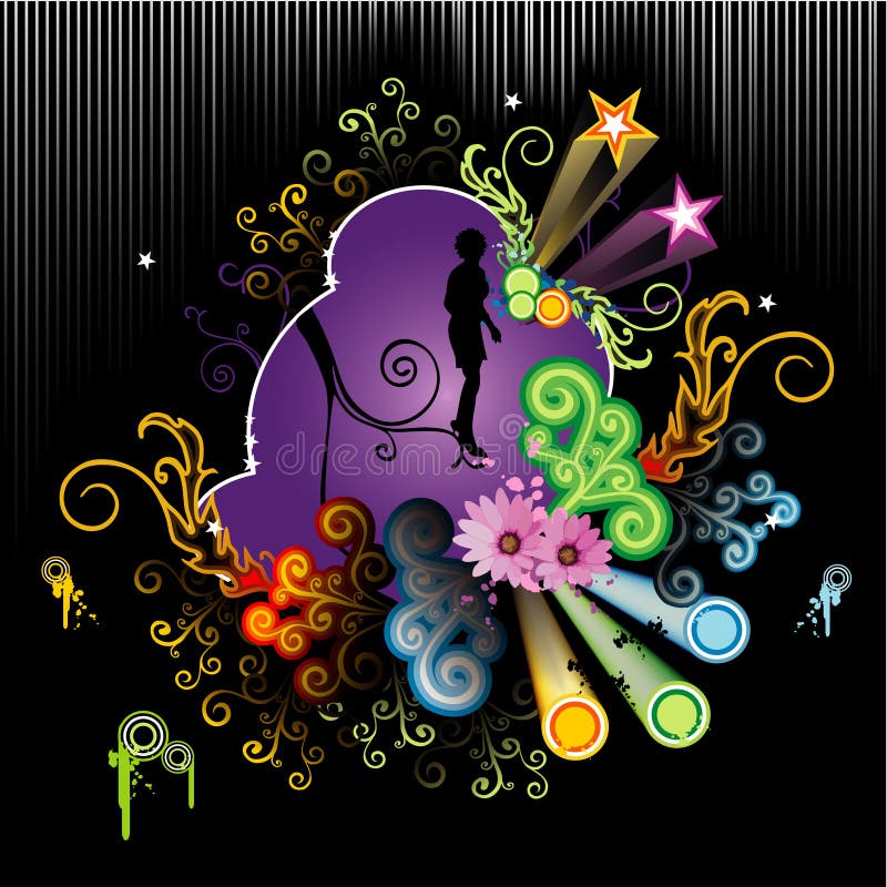 Fantasy abstract vector stock vector. Illustration of vector - 4823601