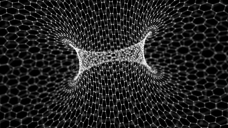 Fantasy Abstract Wormhole Seamless Loop 4k Animation. Neon Line ...