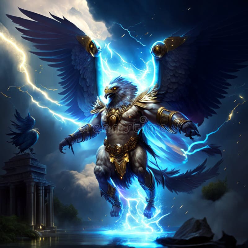 Fantasy Alien Creature with Wings and a Heart. 3d Rendering Generative ...