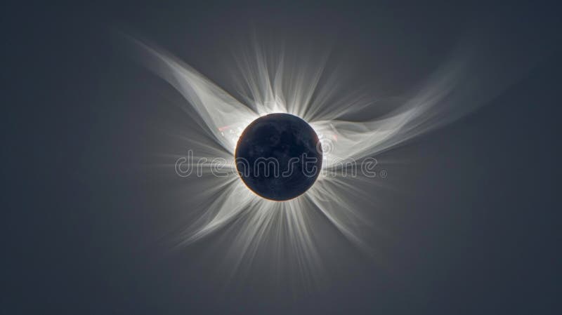 Fantasy Alien Planet. Solar Eclipse Stock Illustration - Illustration ...
