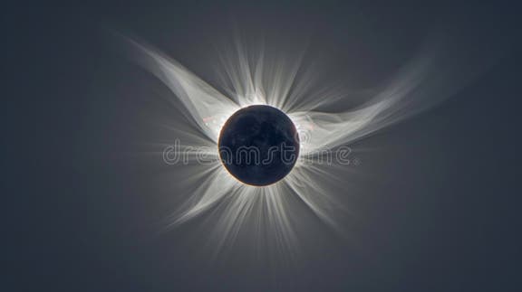 Fantasy Alien Planet. Solar Eclipse Stock Illustration - Illustration ...