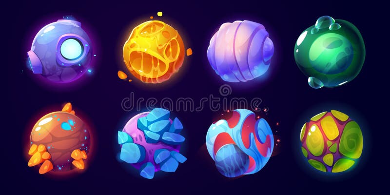 Space Ui Game Level Map with Planet and Galaxy Stock Vector ... Space Ui Game Level Map with Planet and Galaxy Stock Vector ...
