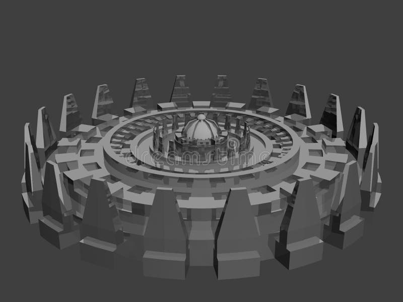 Fantasy Alien Unknown Futuristic Machine Stock Illustration ...