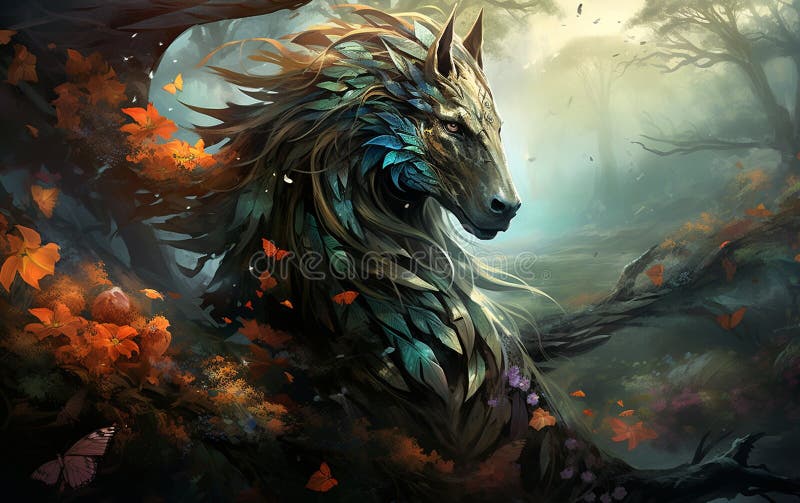 Fantasy Art Mythical Creatures Wallpaper for Desktop. Generative AI ...