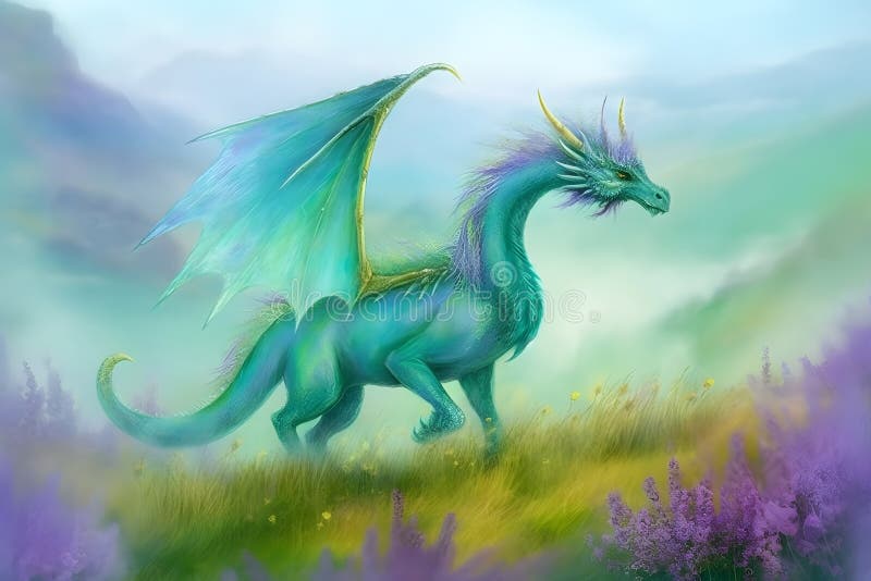 Fantasy Art Portrait Real Dragon Head Close-up. Neural Network AI ...