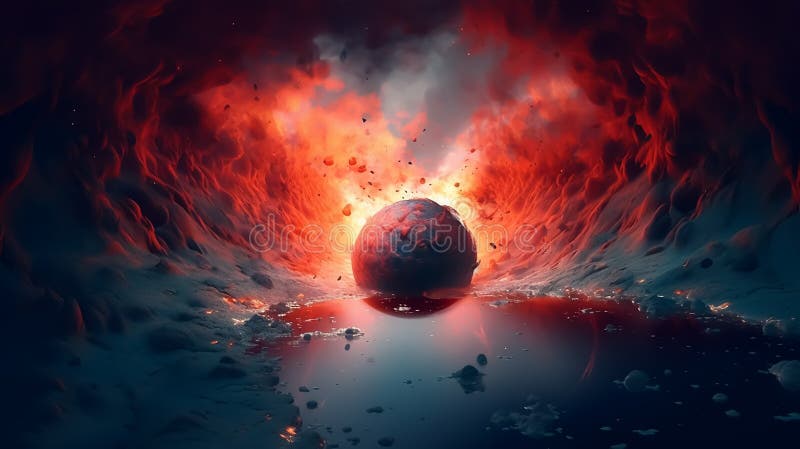 Fantasy Background of the Galaxy Rounded Hole the Time Loop Gate Stock ...