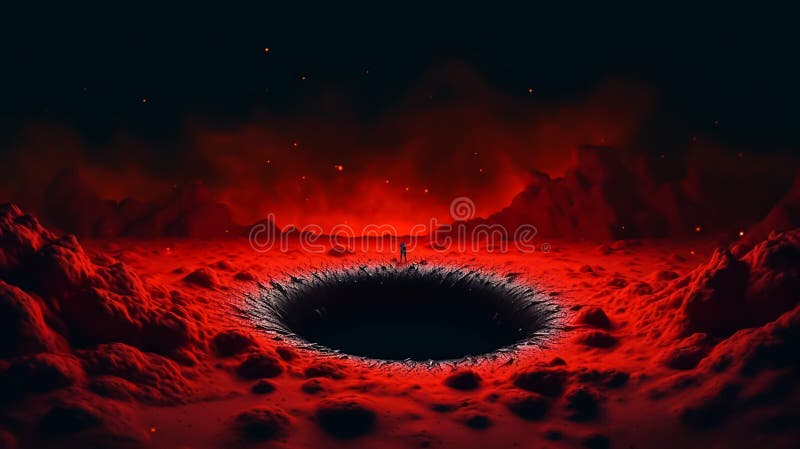 Fantasy Background of the Galaxy Rounded Hole the Time Loop Gate Stock ...