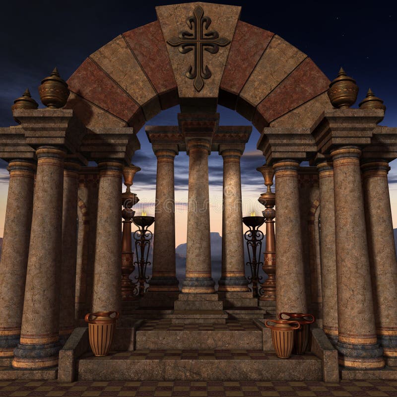 Fantasy Background with a Mystical Atmosphere Stock Illustration ...