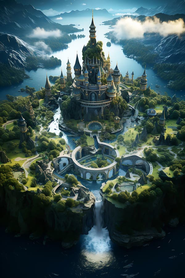 Fantasy Background with Vibrant Colors and Ethereal Atmosphere Vertical ...