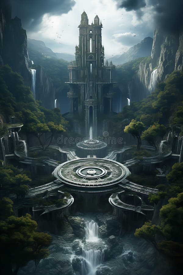 Fantasy Background with Vibrant Colors and Ethereal Atmosphere Vertical ...