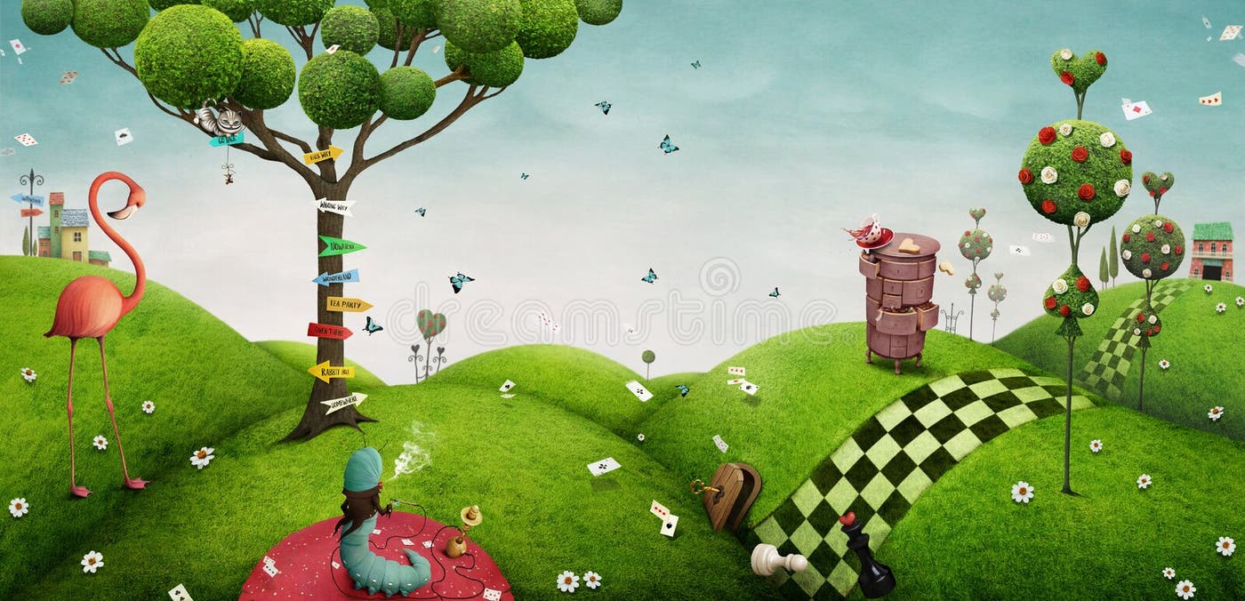 Wonderland Stock Illustrations – 387,601 Wonderland Stock Illustrations ...