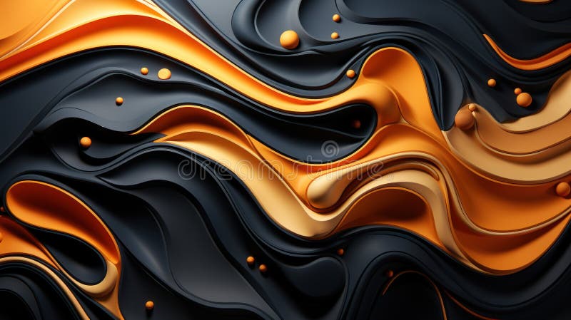 Fantasy Black and Gold Stucco Texture Stock Photo - Image of decor ...