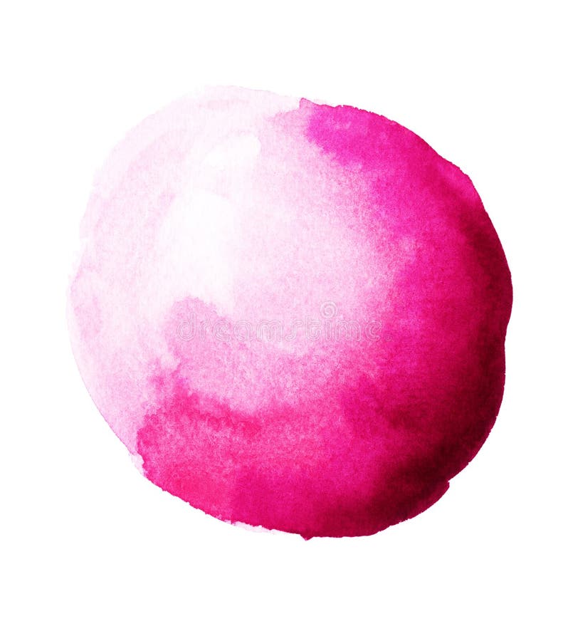 Fantasy Blob of Pink Watercolor Stock Illustration - Illustration of ...