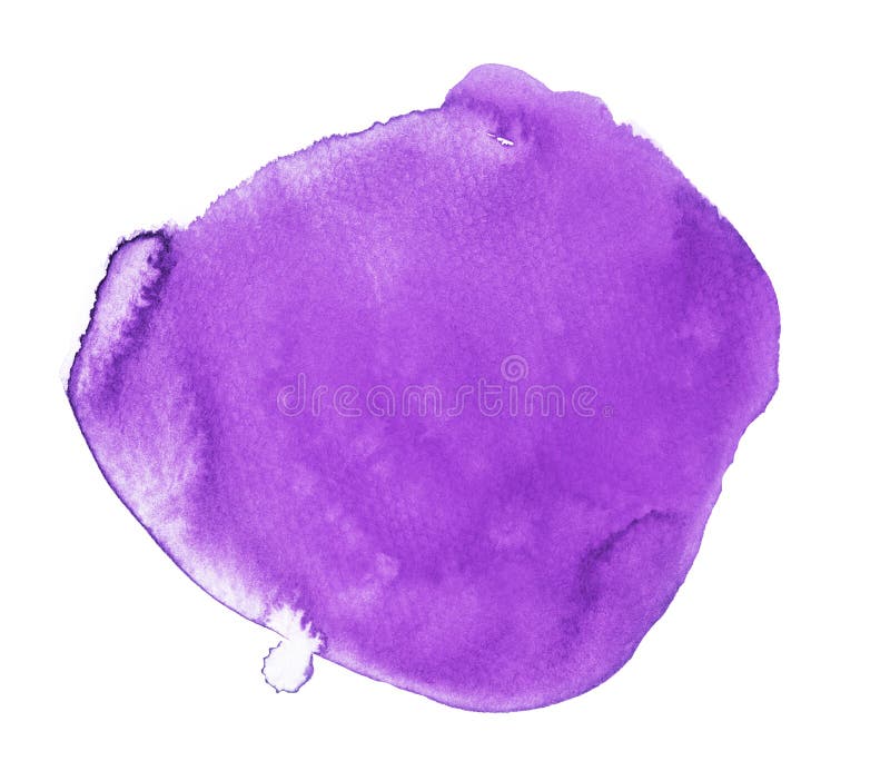 Big Blob of Purple Watercolor Stock Illustration - Illustration of ...
