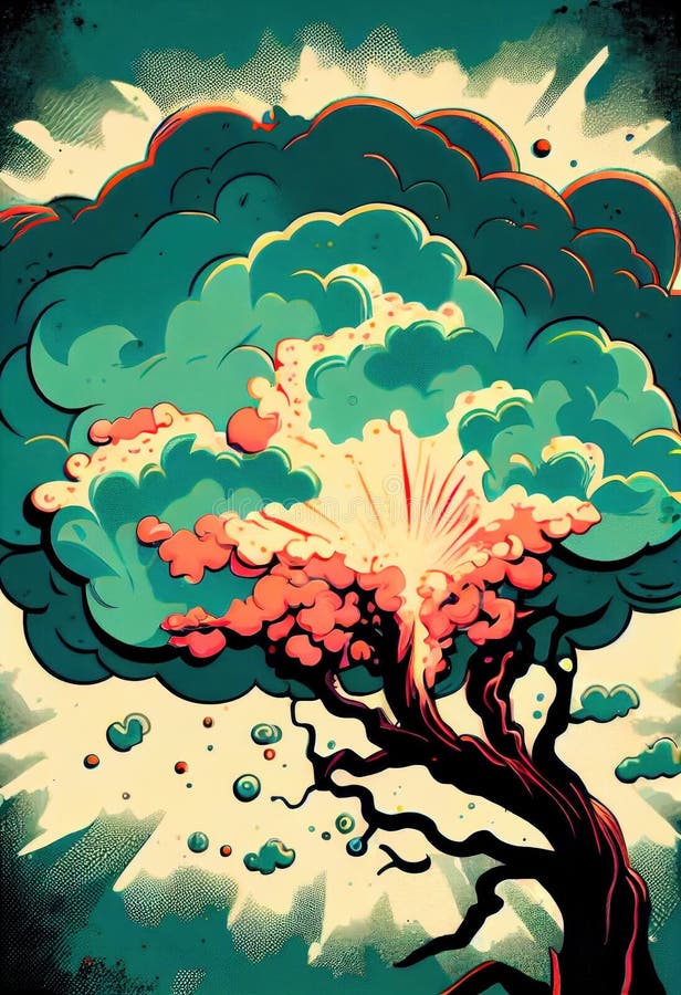 Fantasy Blue Pink Cartoon Clouds in the Sky Abstract Background. Stock ...