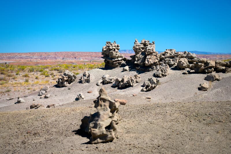 Strange Shaped Rocks at Fantasy Canyon, Utah Stock Photo - Image of ...