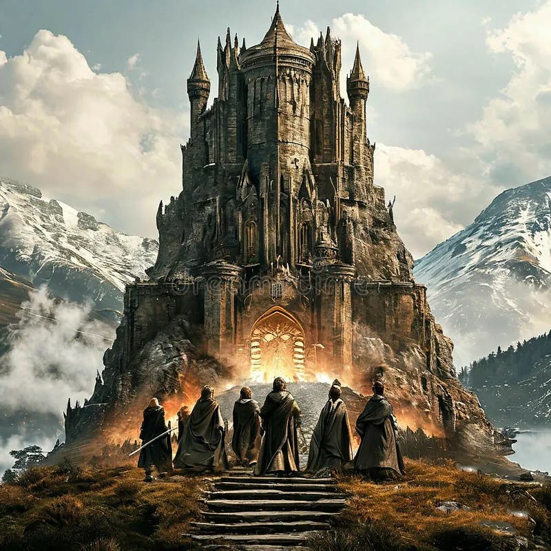 Fantasy castle stock image. Image of temple, church - 353970585