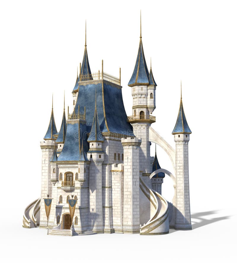 Fantasy Castle stock illustration. Illustration of mediaeval - 364033401