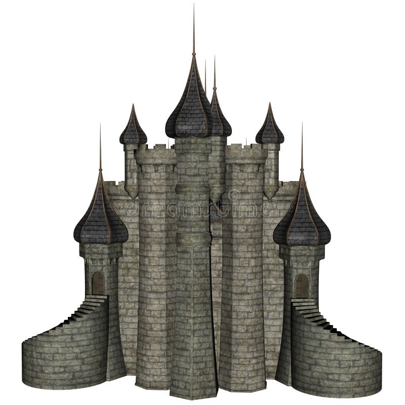 Fantasy Castle stock illustration. Illustration of fantasy - 33216662