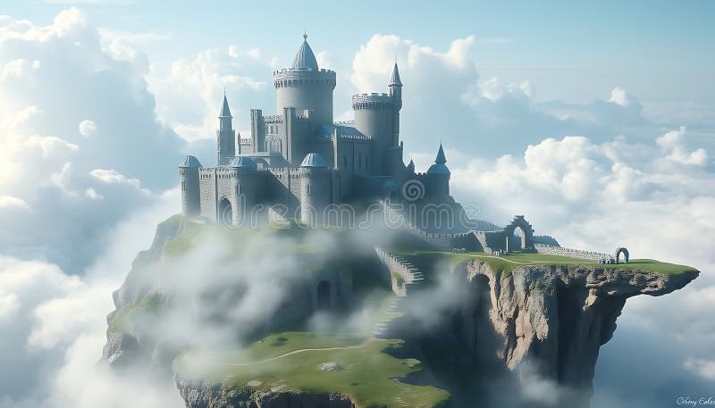 Fantasy Castle Floating Islands, Magical Architecture and Surreal ...