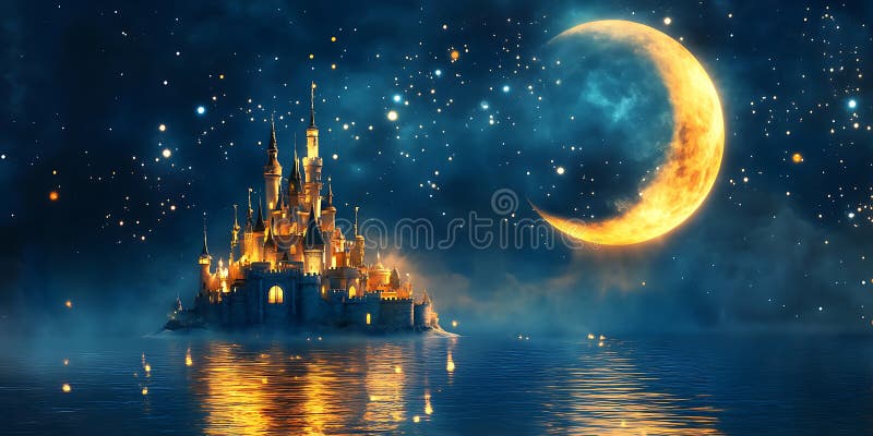 Fantasy Castle Perched on the Edge of a Cliff Wallpaper Background ...